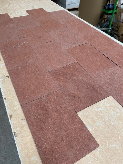 Desert Red 30 x 20cm Sandstone Veneer Tiles – Lite Stone