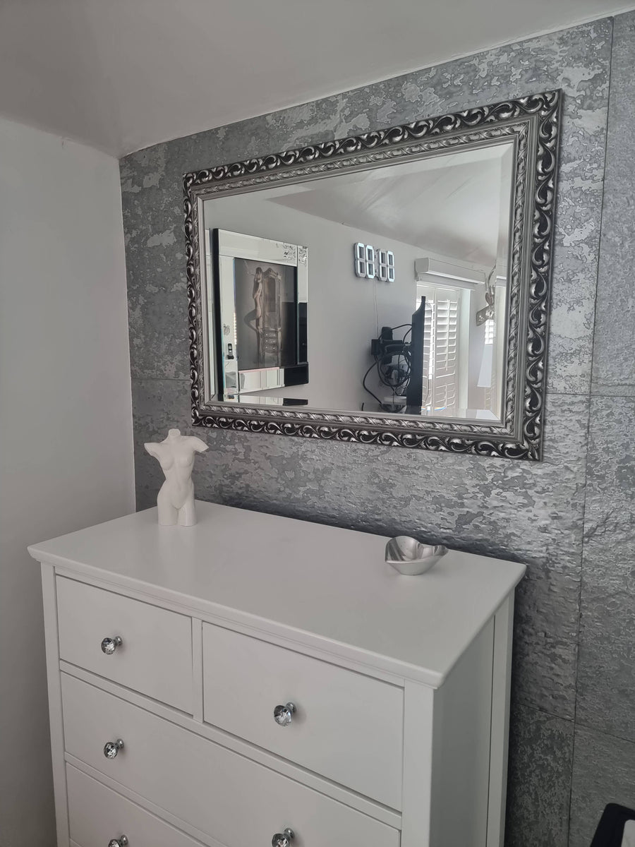 x10 122 x61cm Silver Metal Veneer Sheets – Lite Stone